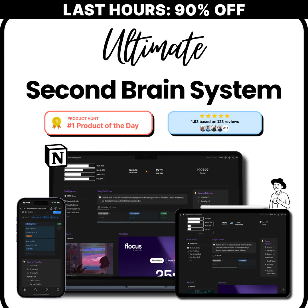 The Ultimate Second Brain System (90%OFF)